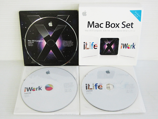 Mac Box Set 10.5.6 (OS10.5.6/iLife09/iWork09) ファミリーパック 通販 -Macパラダイス-